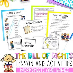 Bill of Rights Lesson | US History | Constitution Day | Elementary ...
