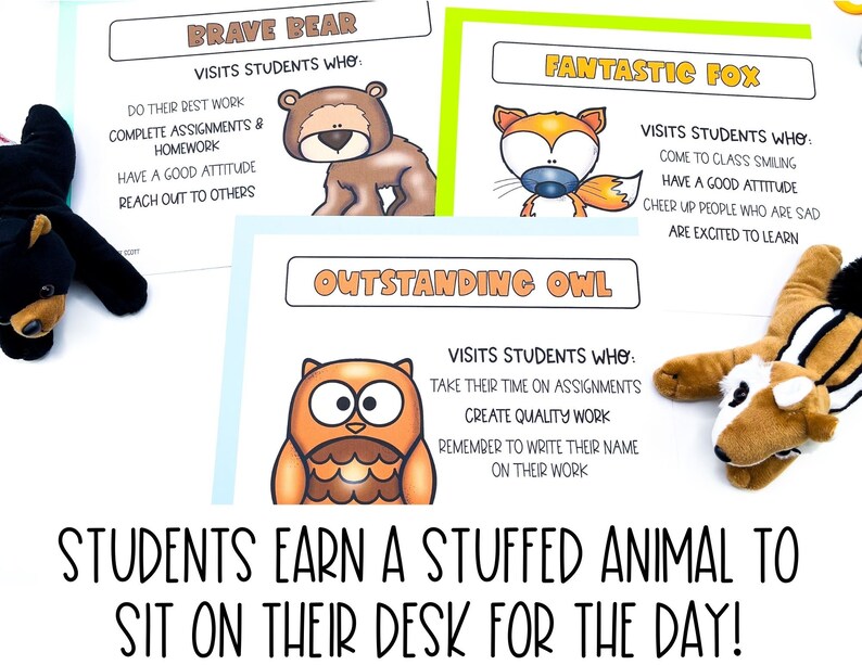 PBIS Pals | Forest Animal Pack | Classroom Decor | Behavior Management ...