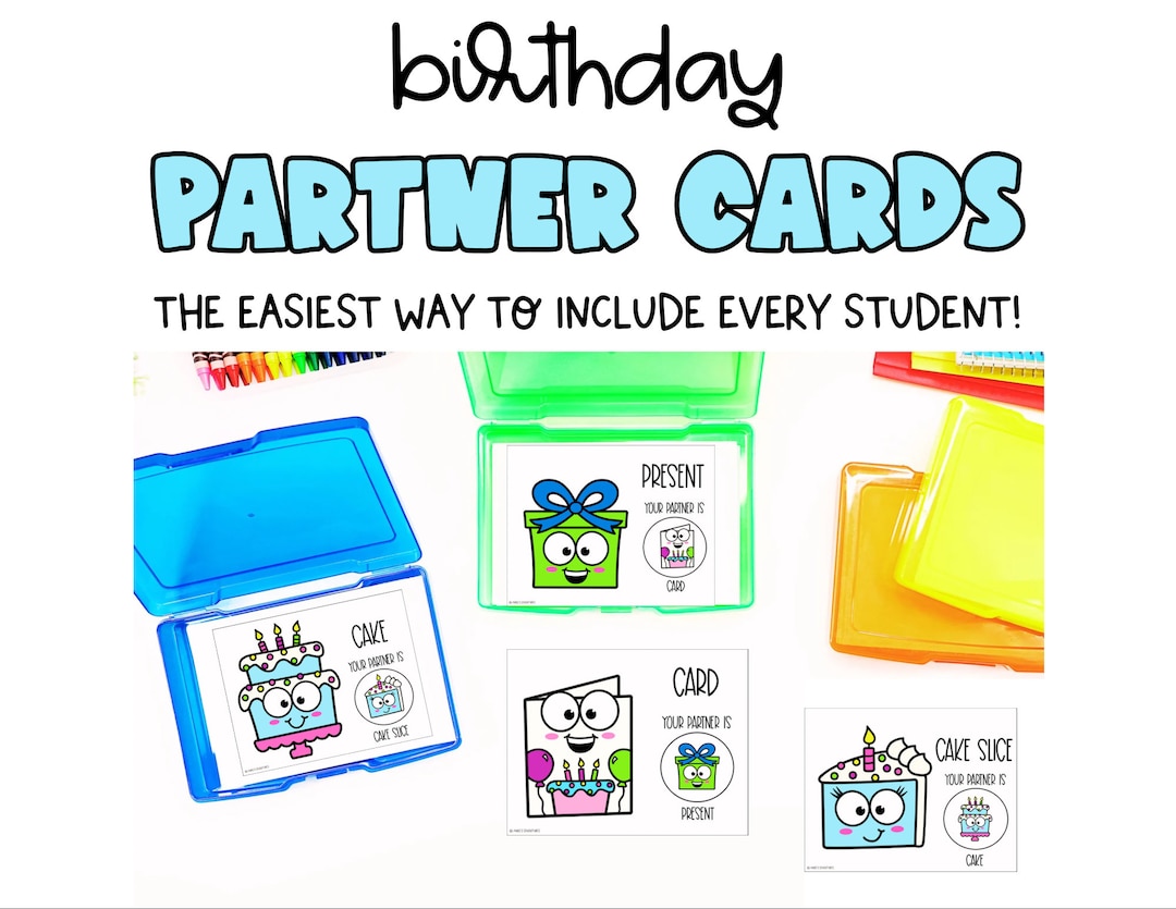 Birthday Pairing Cards | Classroom Decor | Classroom Decor | Classroom ...