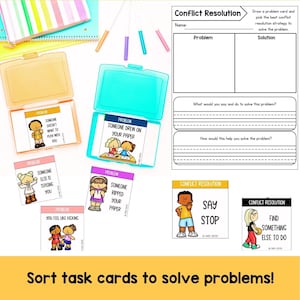 Conflict Resolution Situation Cards | Morning Meeting Activities ...