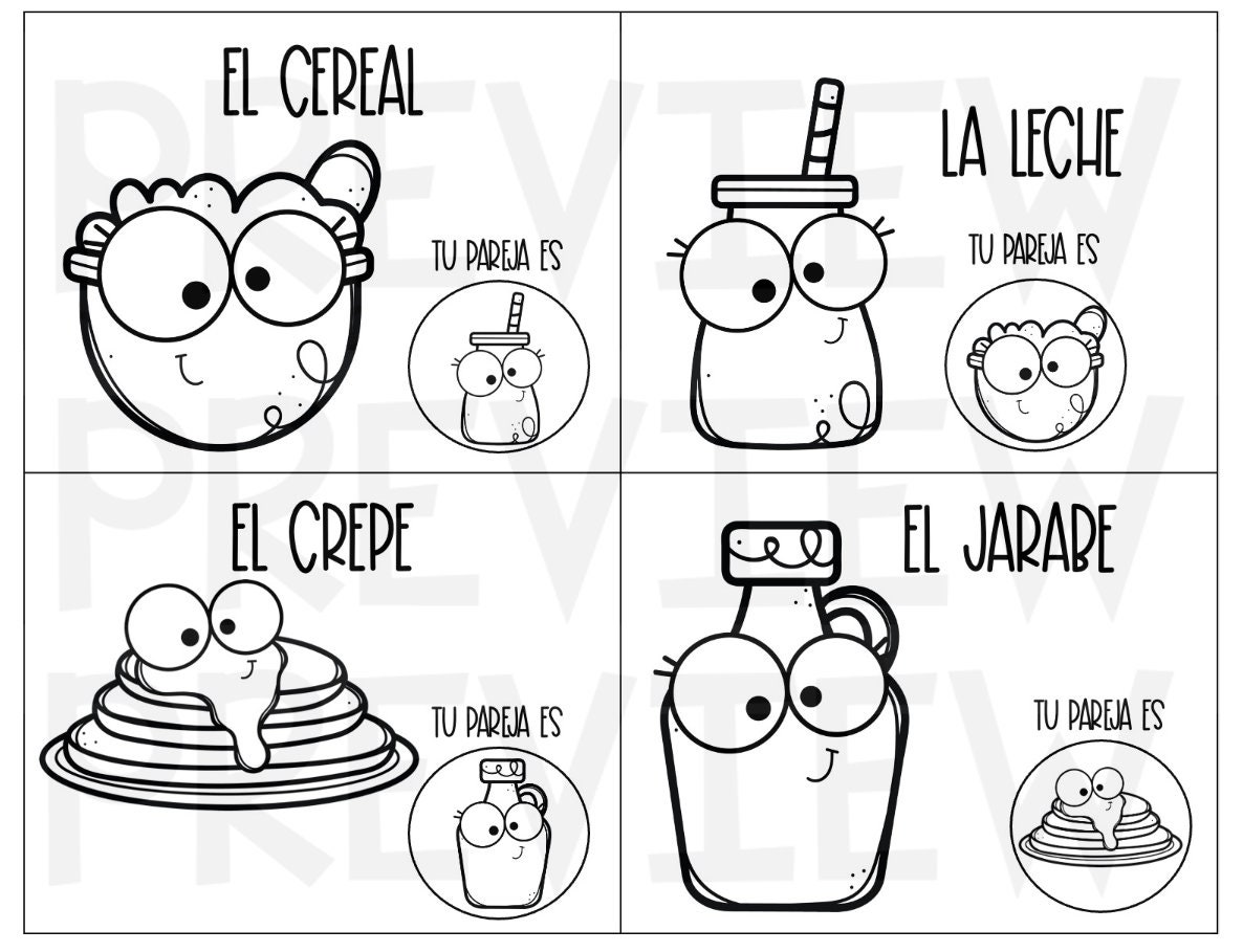 La Sala De Clase Camaradería Tarjetas | Spanish Peanut Butter and Jelly ...