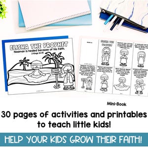 Naaman is Healed FULL Bible Lesson for Little Kids, Homeschool ...