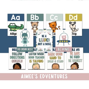 Space Classroom Decor Bundle Editable Classroom Transformation ...