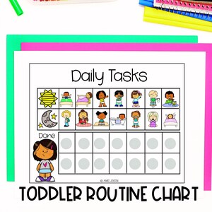 Kids Daily Responsibilities Chart | Printable Daily Routine | Chore Chart | Morning/evening ...