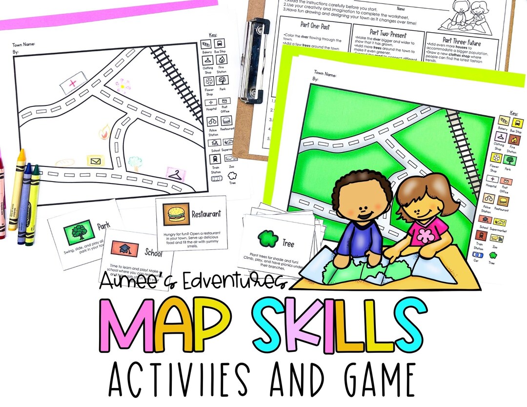 Map Skills Unit Study | Classroom Management - Etsy