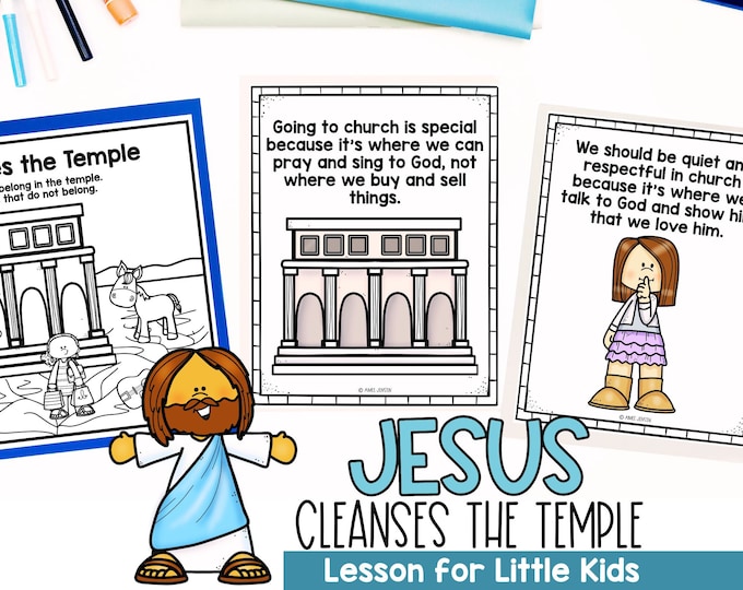 Interactive Bible Lesson for Kids: Jesus Cleanses the Temple, Sunday ...