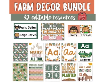 Robot Classroom Decor Bundle Editable Classroom Transformation ...