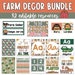 Farm Classroom Decor Bundle | Editable Classroom Transformation ...