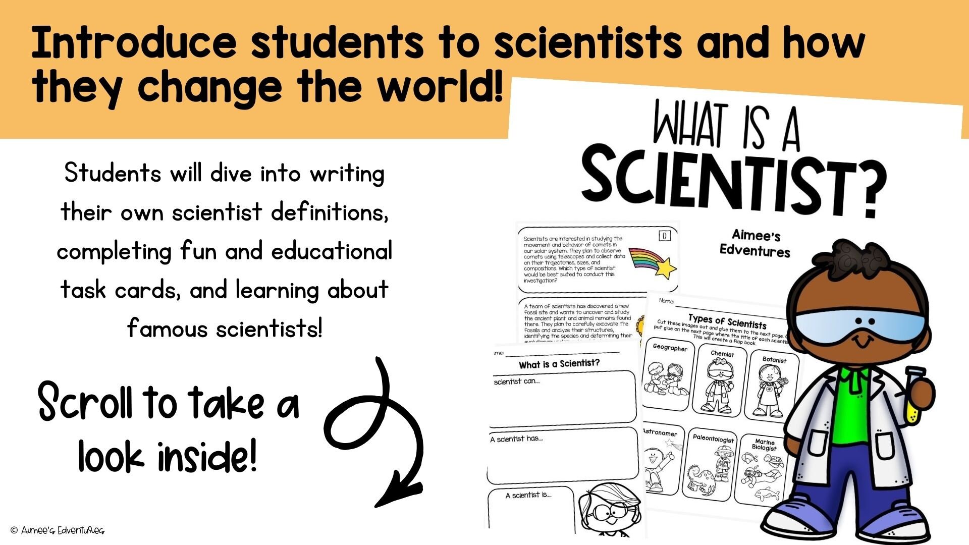 What is a Scientist Activity for Back to School Classroom Decor - Etsy