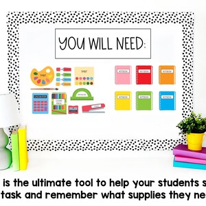 Visual Supply Cards for Classroom Directions | Back to School ...