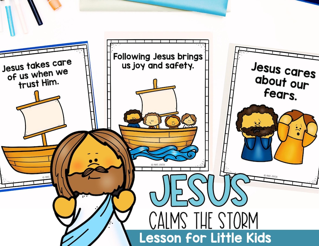 Interactive Bible Lesson: Jesus Calms the Storm for Little Kids ...