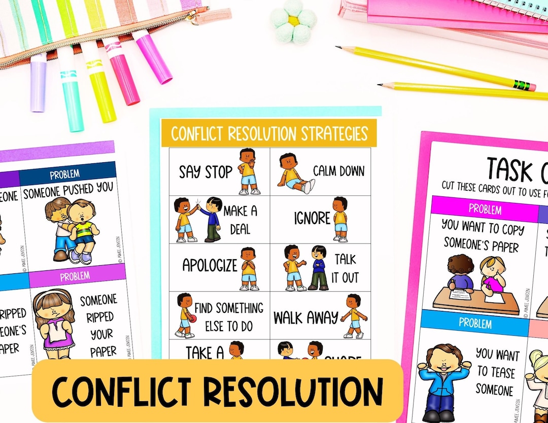 Conflict Resolution Situation Cards | Morning Meeting Activities ...
