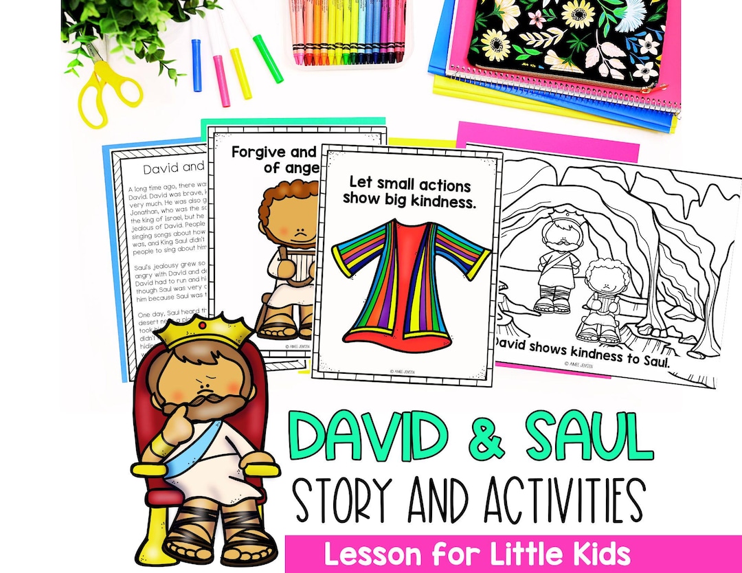 Interactive Bible Lesson: David and Saul - Sunday School Activities ...