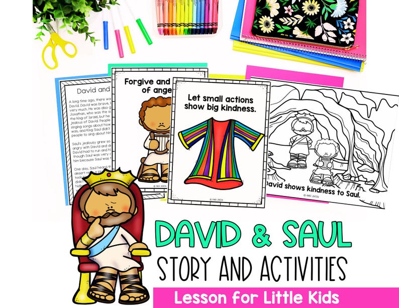 Interactive Bible Lesson: David and Saul - Sunday School Activities ...