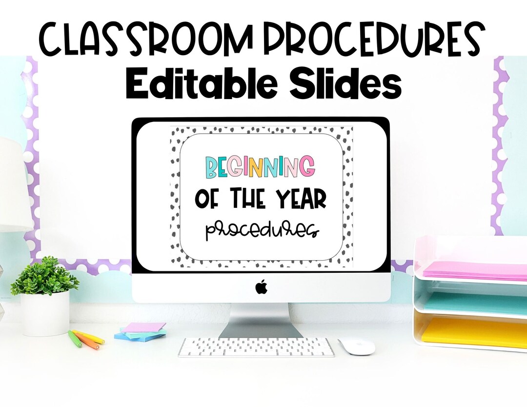 Classroom Decor Editable Slides - Etsy