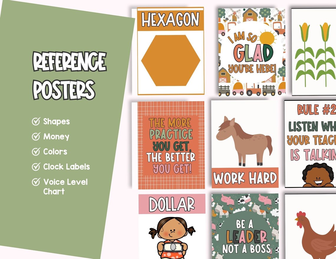 Farm Classroom Decor Bundle Editable Classroom Transformation ...