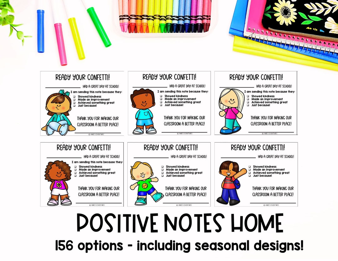 Positive Notes Home | Printable Templates With Seasonal Options ...