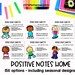 Positive Notes Home | Printable Templates With Seasonal Options ...
