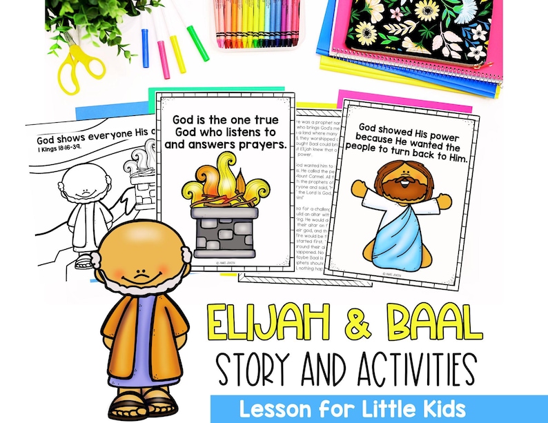 Sunday School Lessons | Elijah and the Prophets of Baal | Bible Study ...
