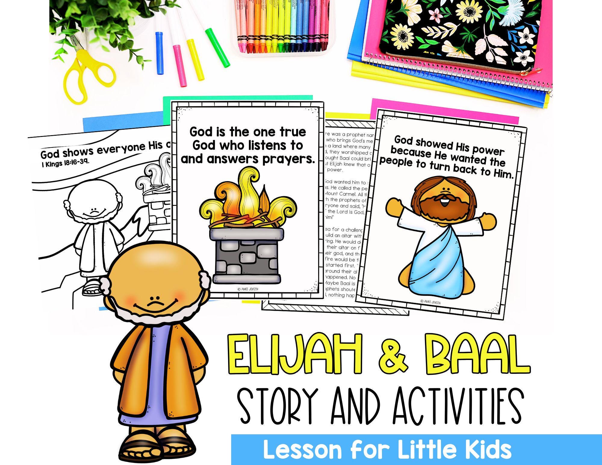 Sunday School Lessons | Elijah and the Prophets of Baal | Bible Study ...