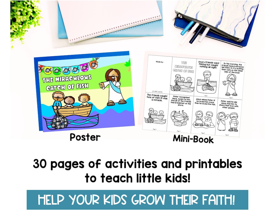 Stories of Jesus FULL Bible Lesson for Little Kids, Homeschool ...