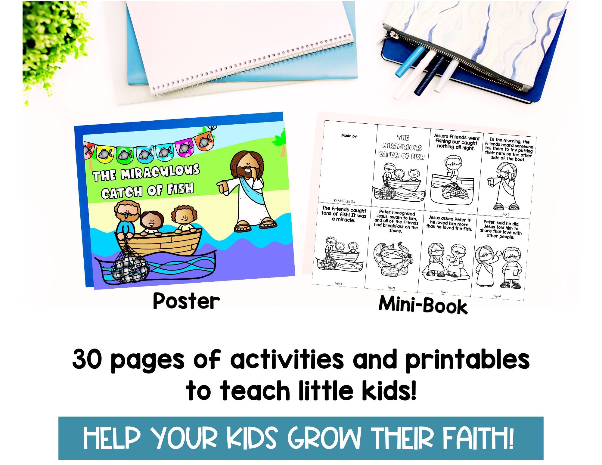 Stories of Jesus FULL Bible Lesson for Little Kids, Homeschool ...