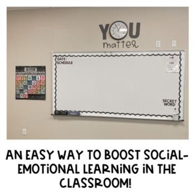 You Matter Clock | Classroom Decor | Back to School - Etsy