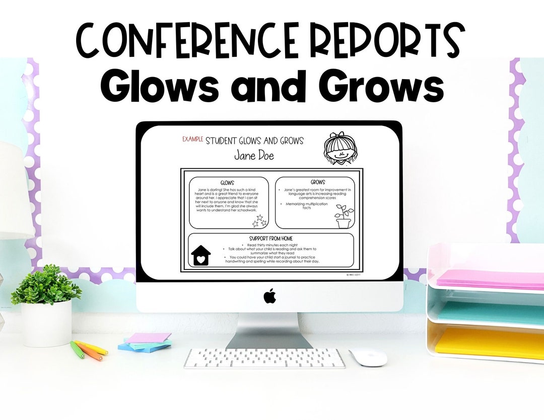 Parent Teacher Conference Form | EDITABLE Student Update Template ...