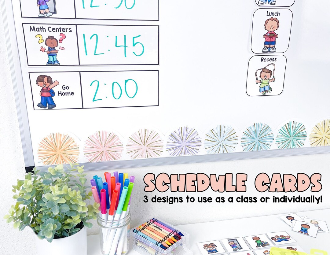 Daily Schedule Cards | Classroom Display | Special Education Style ...