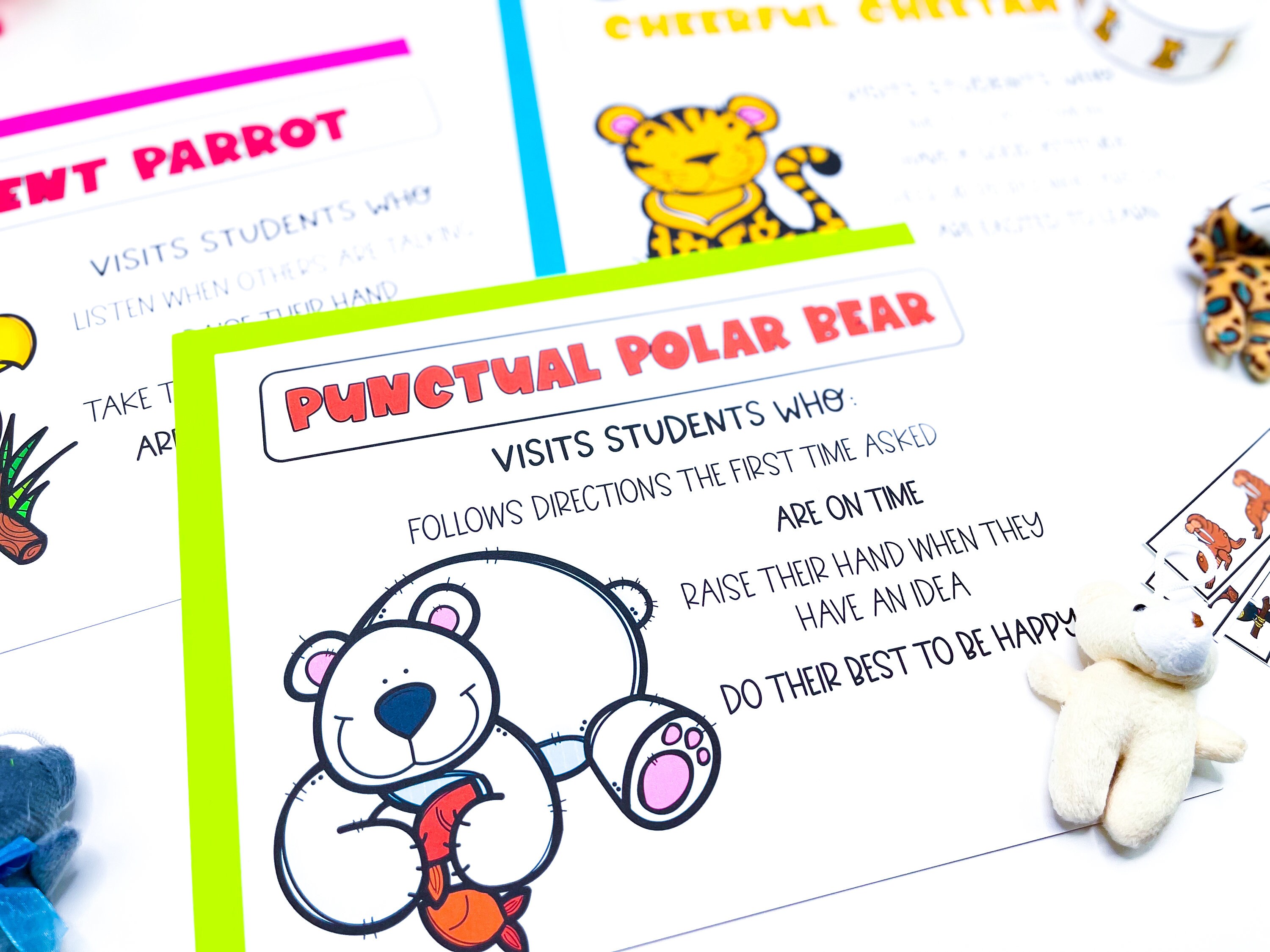 PBIS Pals | Zoo Animals Theme Pack | Classroom Decor Behavior ...