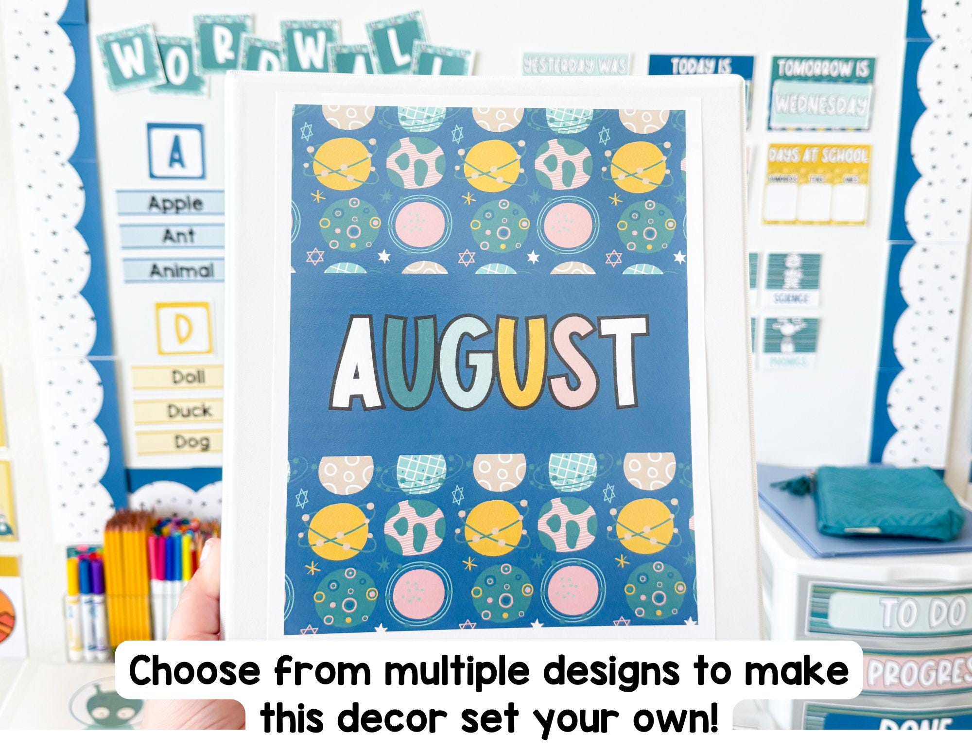 Space Classroom Decor Bundle | Editable Classroom Transformation ...