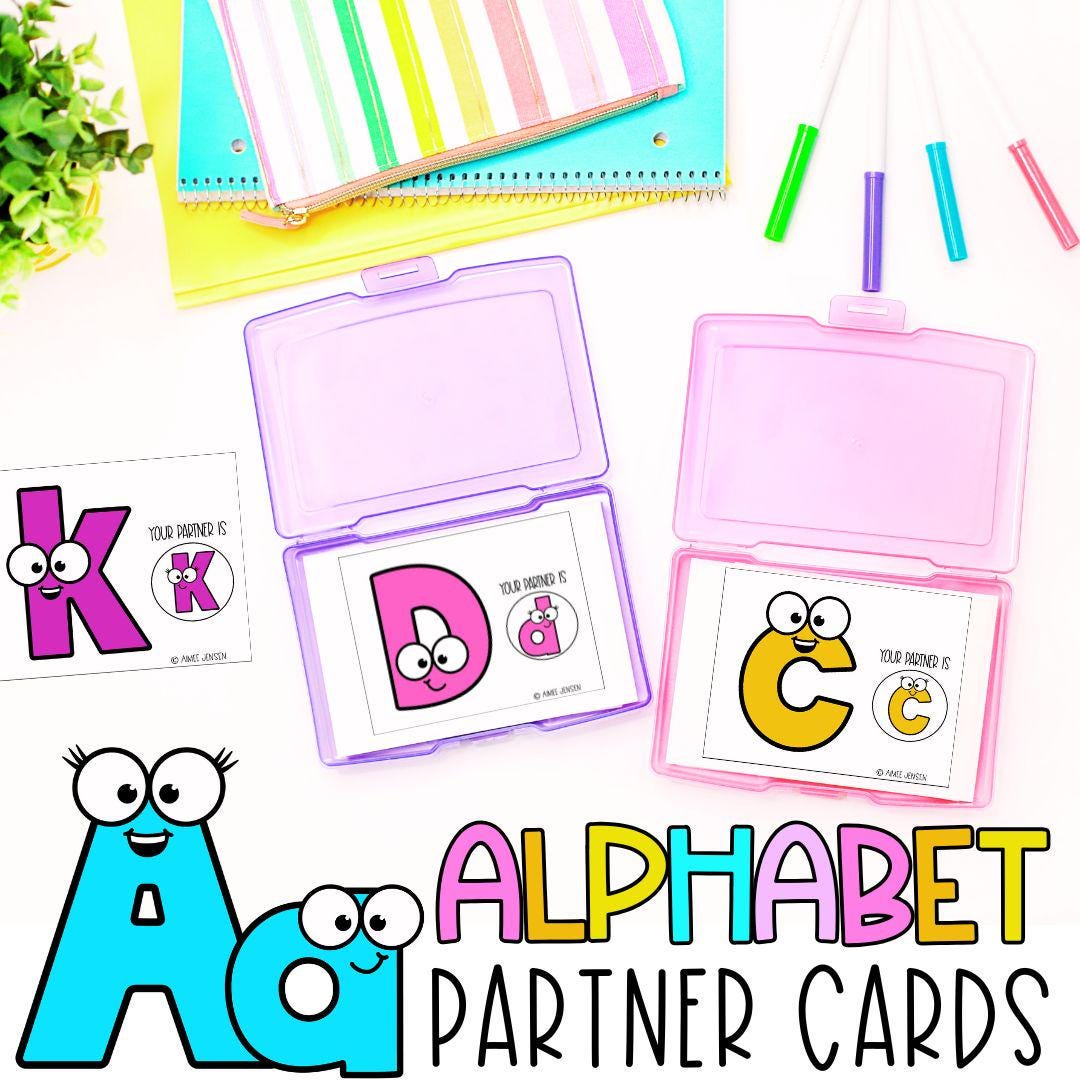 Alphabet Partner Cards | Partner Pairing Cards | Classroom Management ...