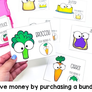 ORIGINAL Peanut Butter and Jelly Partner Pairing Cards | Classroom ...