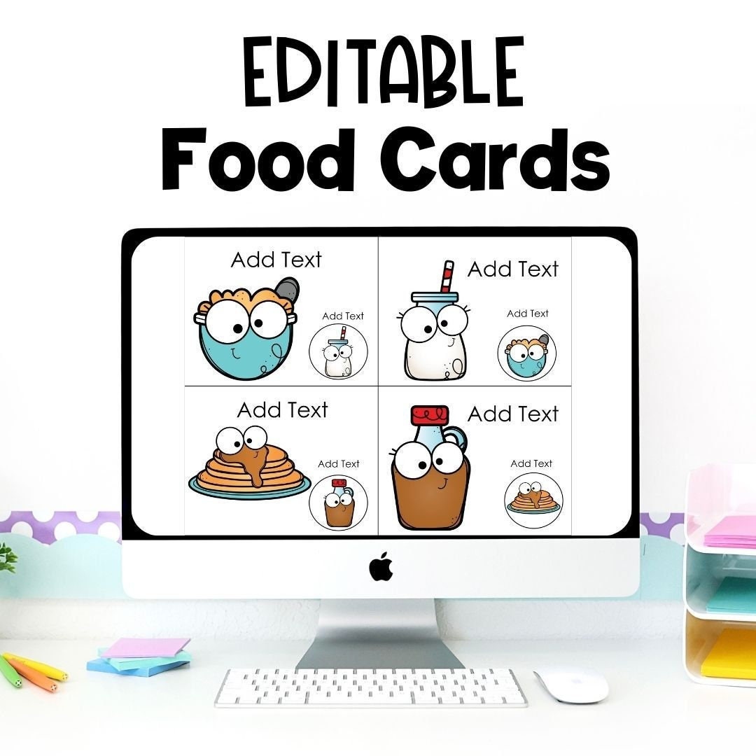 EDITABLE Food Partner Pairing Cards | Classroom Management | Google ...