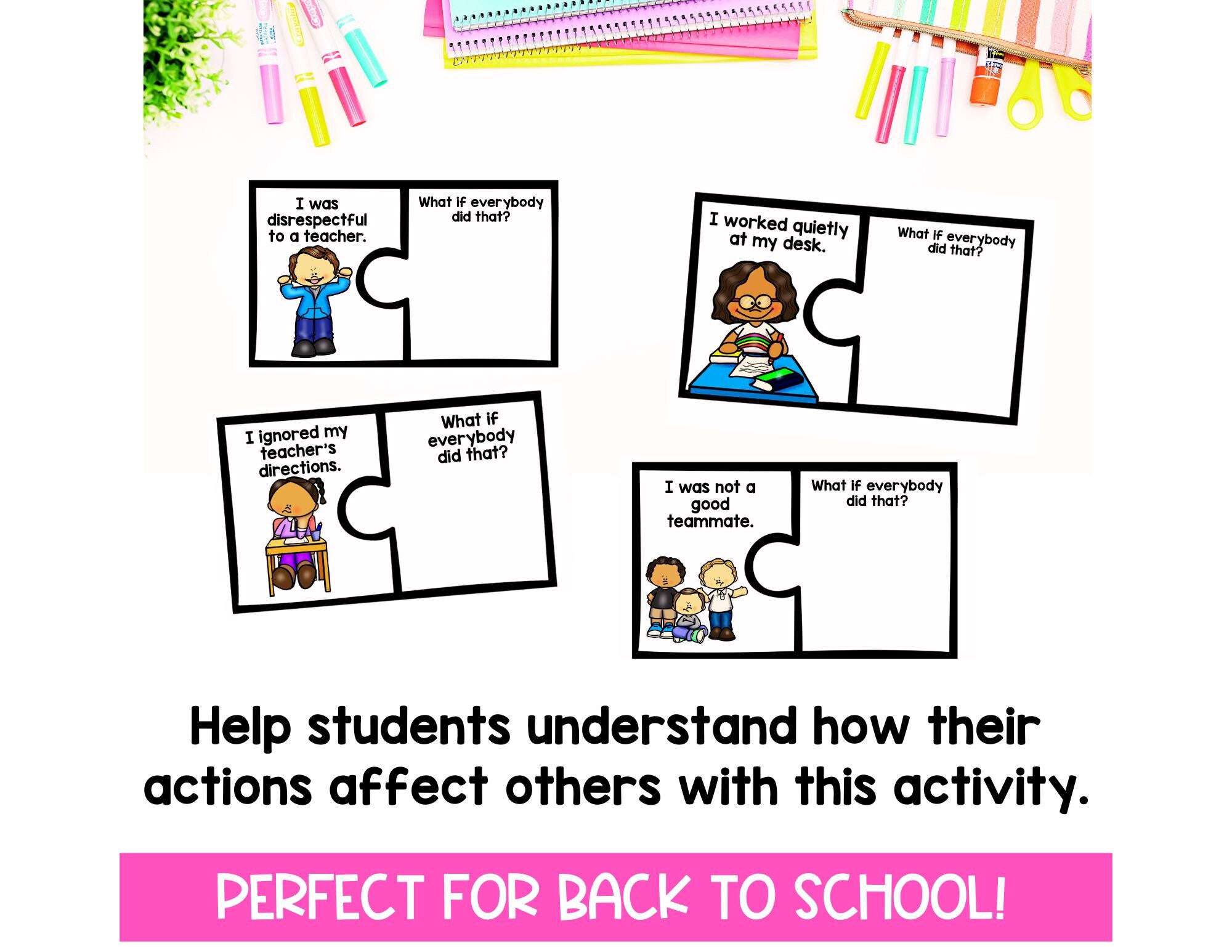 What If Everybody Did That Activity | Responsible Decision Making ...