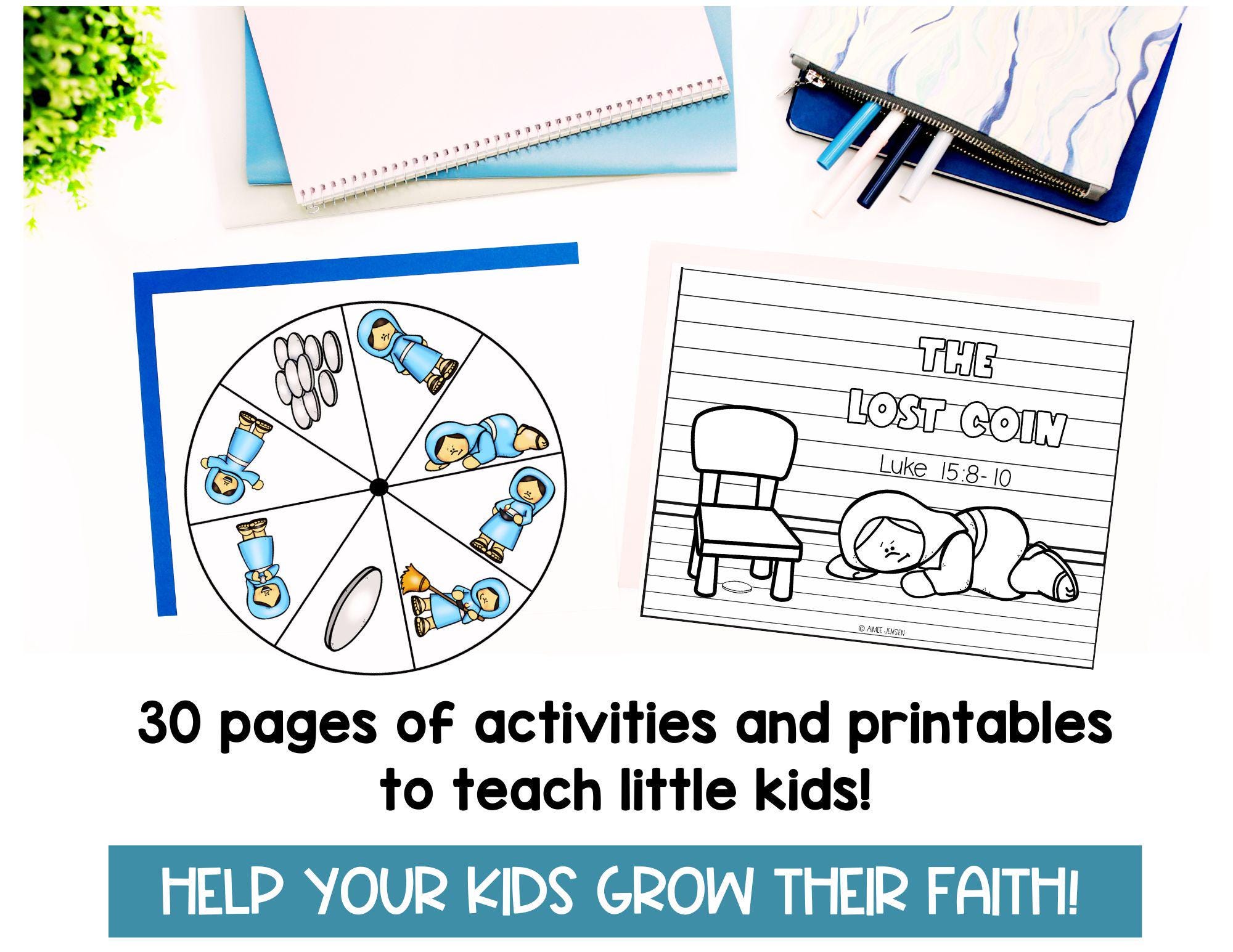 Interactive Bible Lesson: the Lost Coin - Sunday School Activities ...