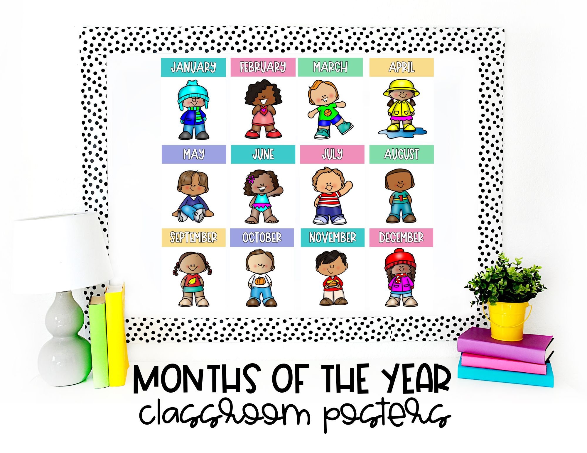 Months of the Year Posters | Classroom Decor | Educational Posters - Etsy