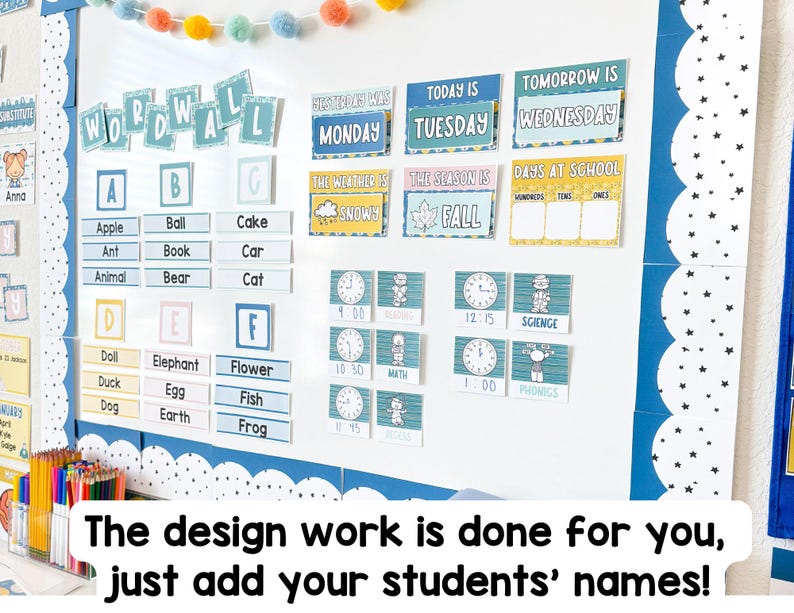 Space Classroom Decor Bundle | Editable Classroom Transformation ...