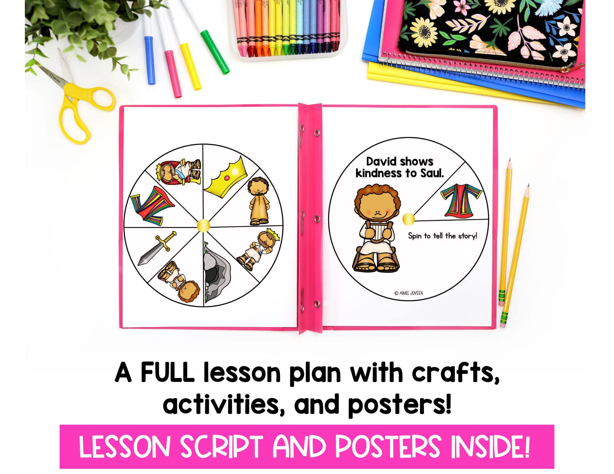 Interactive Bible Lesson: David and Saul - Sunday School Activities ...