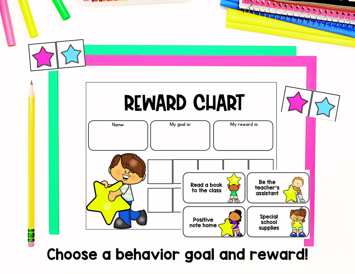 Reward Charts Printable Classroom Management Goal Setting Sheets ...