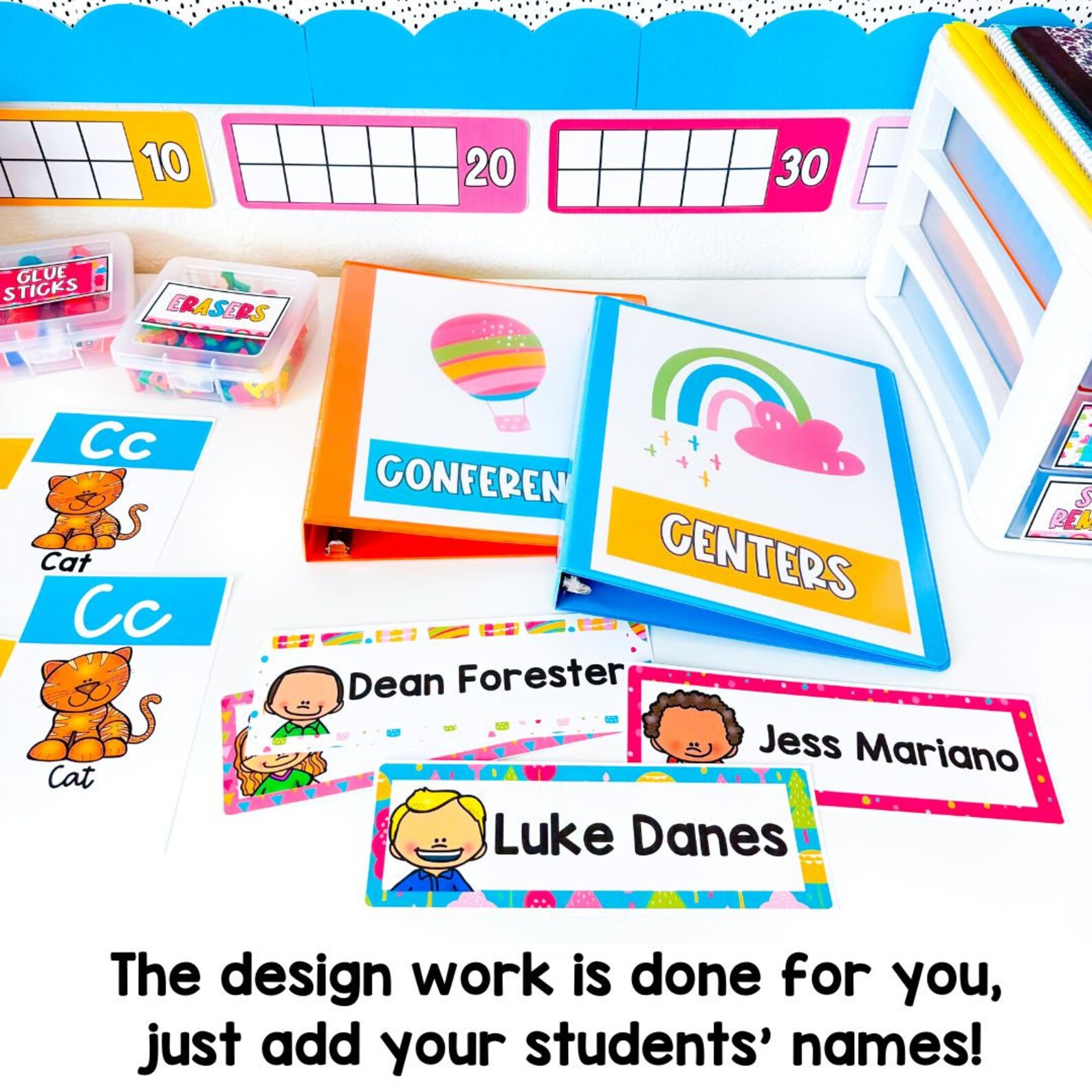 Classroom Decor Bundle | Joyful and Bright Posters and Organization - Etsy