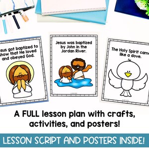 Jesus is Baptized FULL Bible Lesson for Little Kids, Homeschool ...