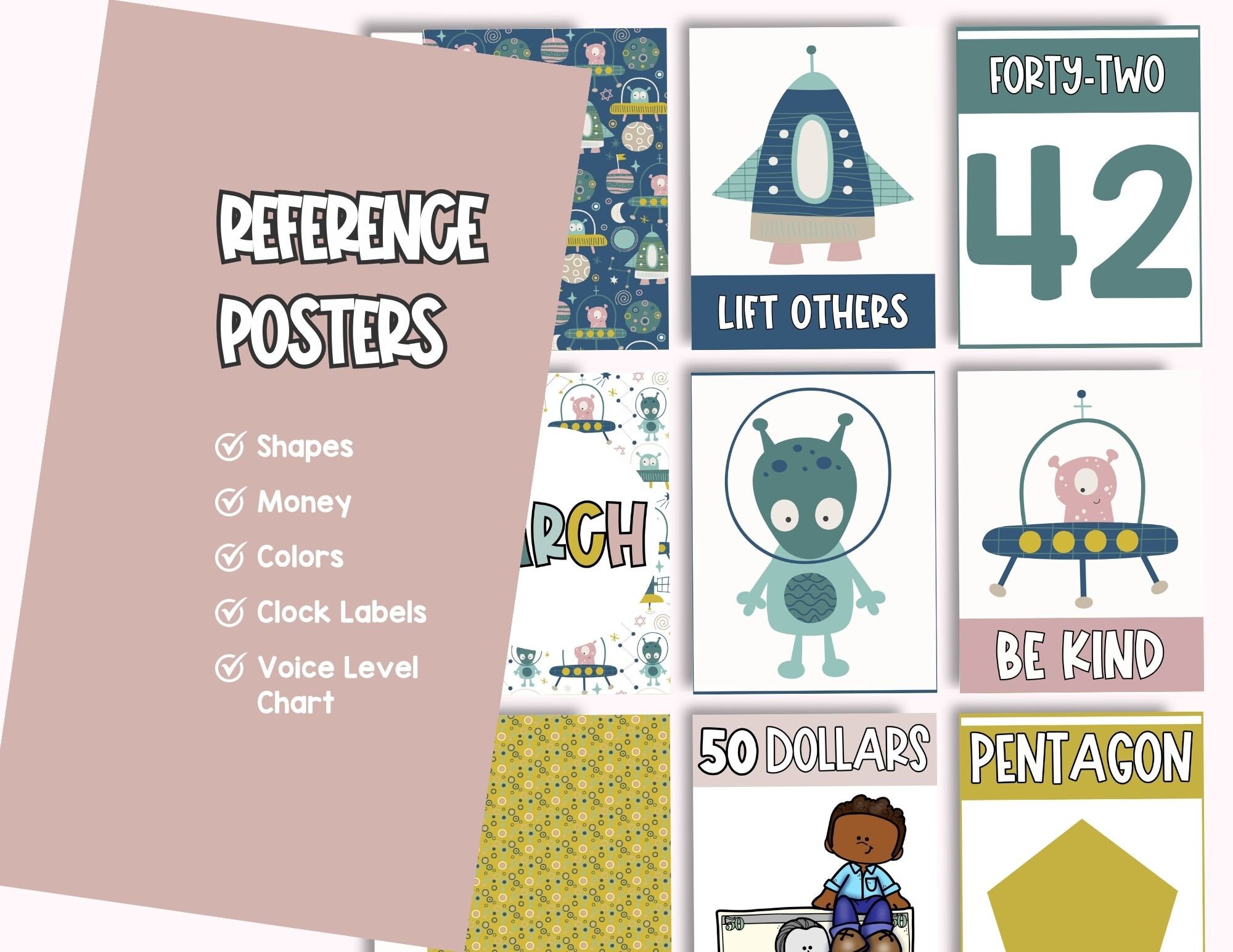 Space Classroom Decor Bundle Editable Classroom Transformation ...