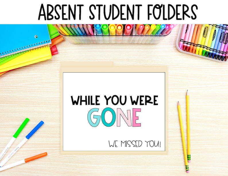 Absent Student Folders With Labels Classroom Management Teacher ...