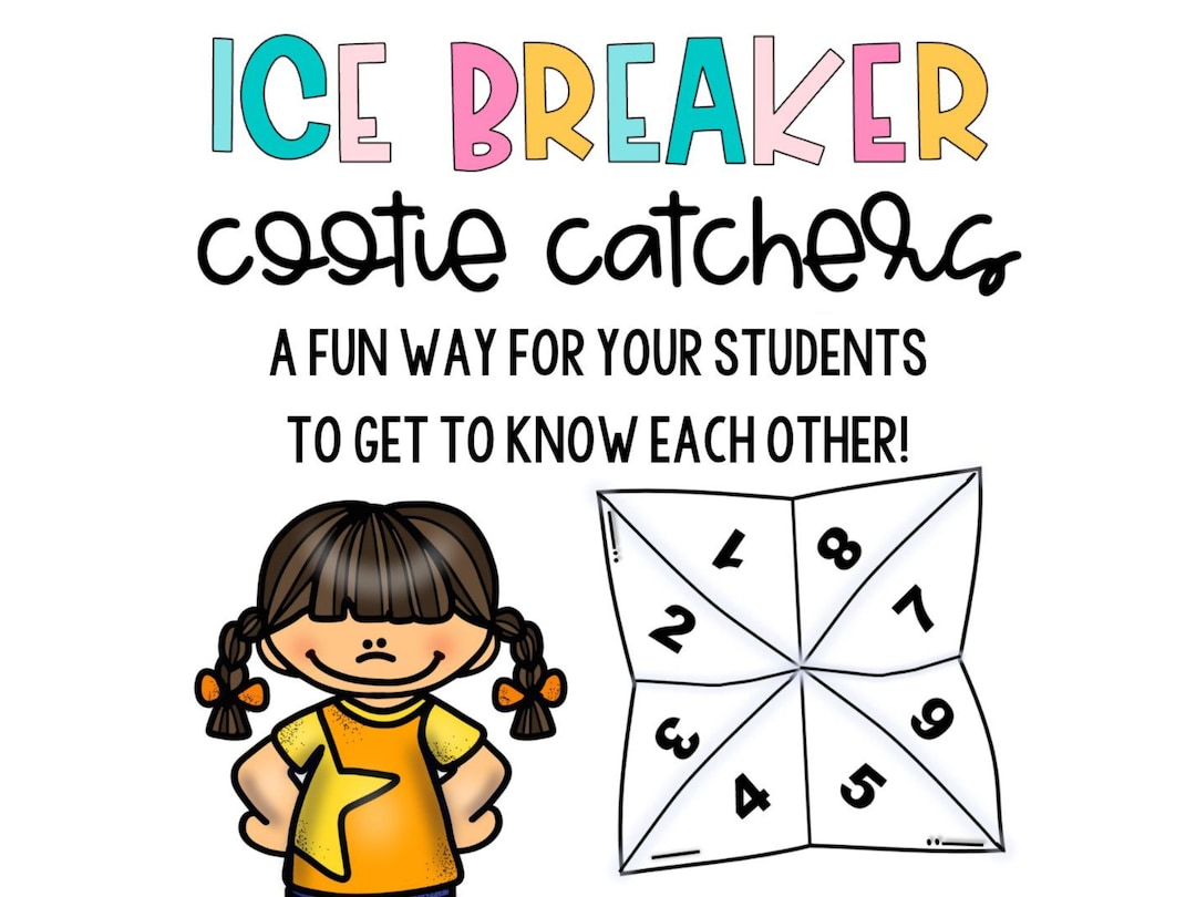 First Day of School | Get to Know You Game| Cootie Catcher Game ...