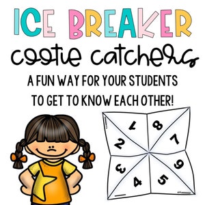First Day of School | Get to Know You Game| Cootie Catcher Game ...