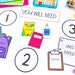 Visual Supply Cards for Classroom Directions | Back to School ...