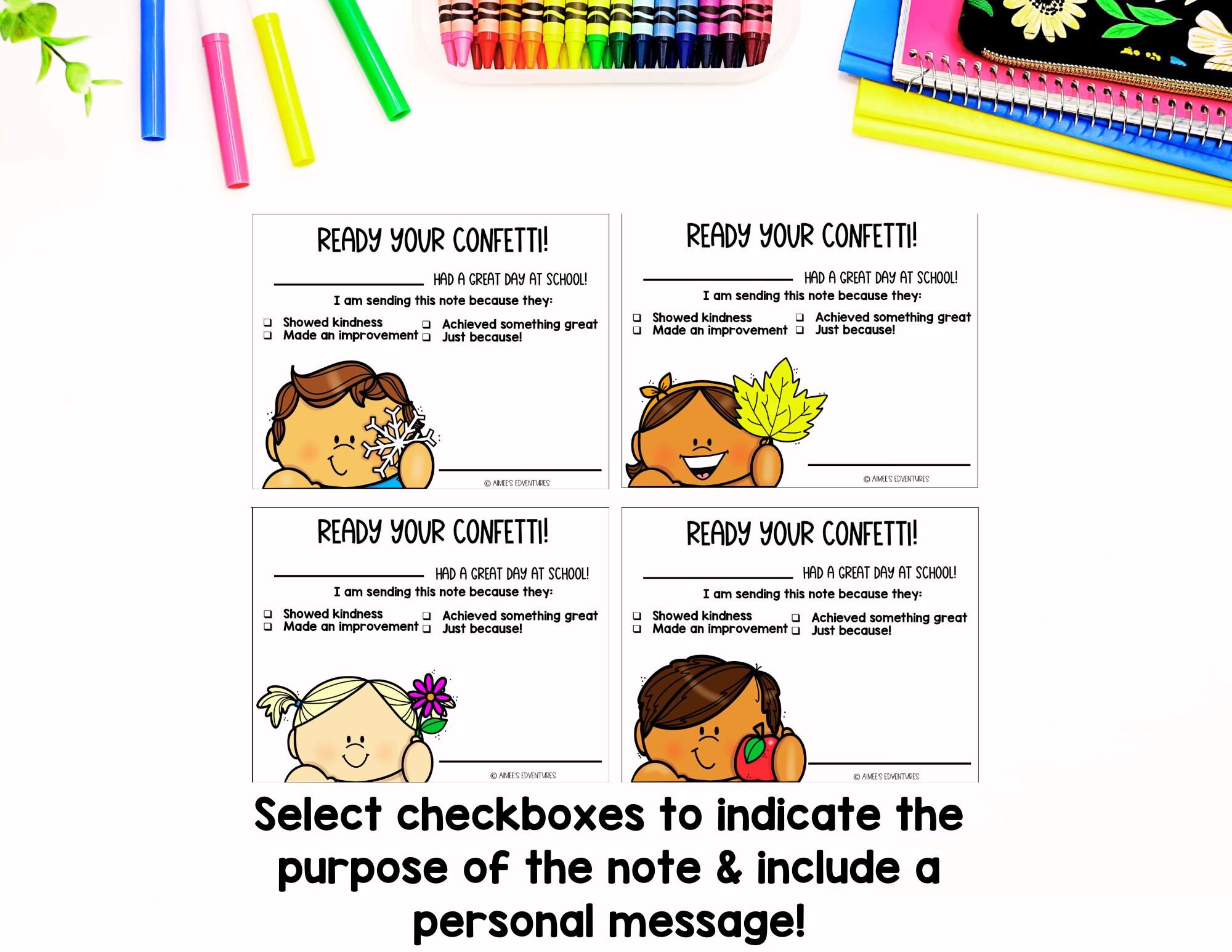 Positive Notes Home | Printable Templates With Seasonal Options ...