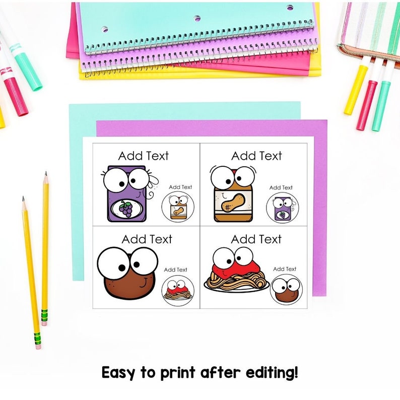 EDITABLE Food Partner Pairing Cards | Classroom Management | Google ...