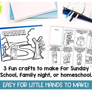 Zacchaeus and Jesus Bible Lesson for Little Kids, Homeschool, Sunday ...